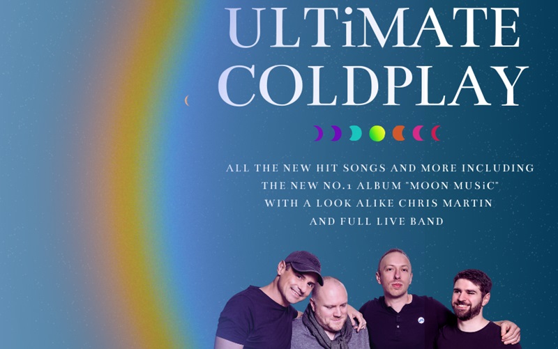 Ultimate Coldplay in concert Cardiff Wales - Acapela Studio